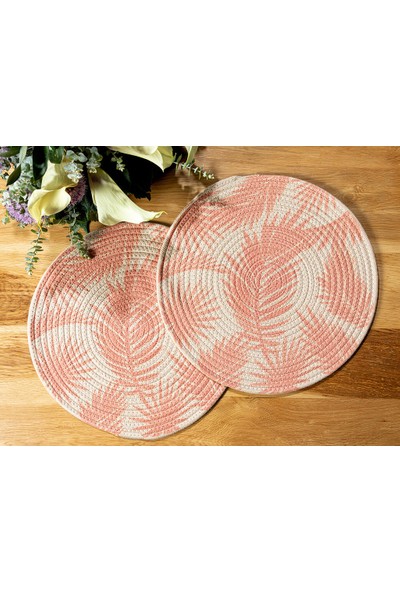 English Home Arzu Sabancı Morris Pamuk 2'li Amerikan Servis 38 cm Pembe English Home Arzu Sabancı Morris Pamuk 2'li Amerikan Servis 38 cm Pembe