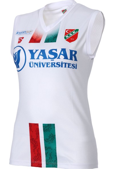 Sportive Karşıyaka Kadın Beyaz Voleybol Forma TKY100157-BYZ-KSK
