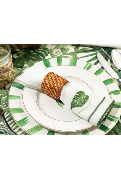 English Home Arzu Sabancı Nude Rattan Peçete Halkası 5x5 cm Açık Kahve English Home Arzu Sabancı Nude Rattan Peçete Halkası 5x5 cm Açık Kahve