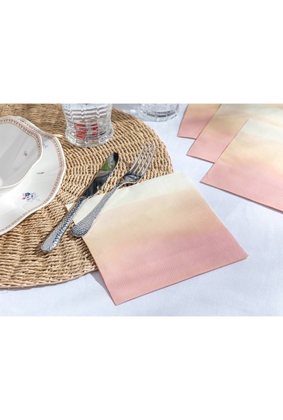 English Home Palette Kağıt 20'li Kağıt Peçete 33X33 cm Pembe English Home Palette Kağıt 20'li Kağıt Peçete 33X33 cm Pembe