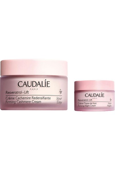 Caudalie Resveratrol Lift Sıkılaştırıcı Gündüz Bakım Kremi 50 ml ve Sıkılaştırıcı Gece Bakım Kremi 15 ml