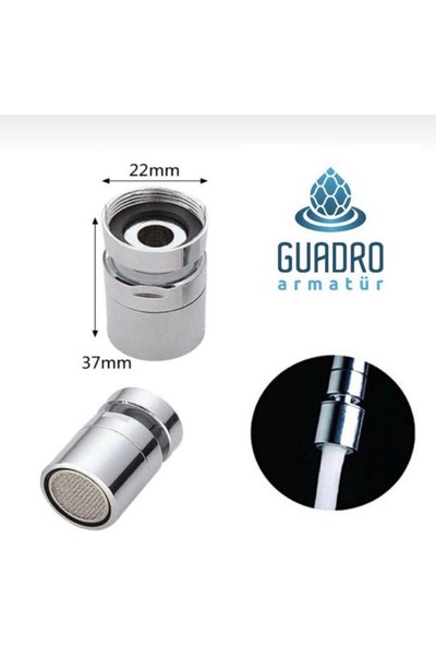 Guadro Armatür Iç Dişli Oynar Başlı Perlatör Krom Guadro Armatür Iç Dişli Oynar Başlı Perlatör Krom