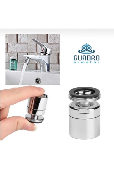 Guadro Armatür Dış Dişli Oynar Başlı Perlatör Krom Guadro Armatür Dış Dişli Oynar Başlı Perlatör Krom