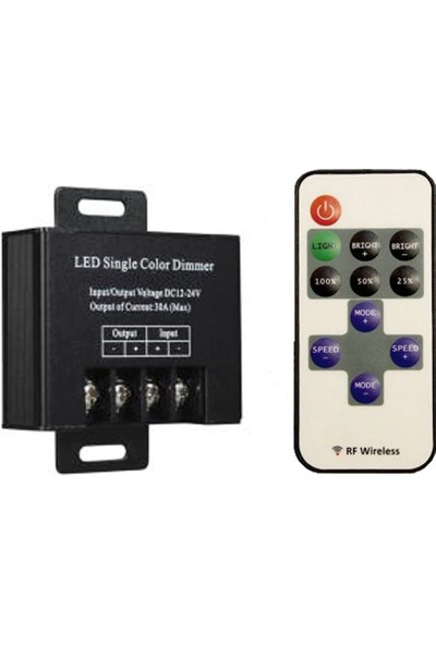 Doraled 36 Amper Rf Kodlu Kumandalı Tek Renk Dimmer Doraled 36 Amper Rf Kodlu Kumandalı Tek Renk Dimmer