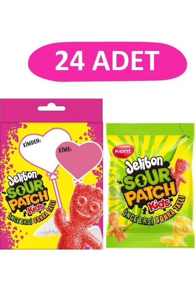 Jelibon Sour Patch Kids 12'li Orijinal 80 gr 12'li Karpuz Aromalı 80 gr