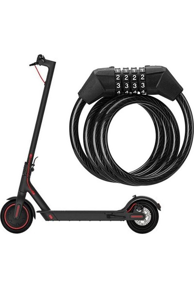 Xiaomi Xiomi Çelik Halat Scooter Bisiklet Kilidi
