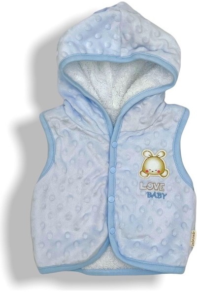 Bebezade Nohut Desenli İçi Kürklü Yelek