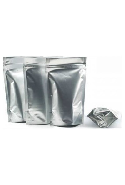 1001 Ambalaj Doypack Kilitli Alüminyum Renk 8,5 x 14,5 cm 10