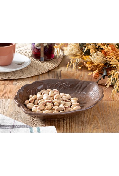 English Home Butterfly Seramik Çerezlik 23X18 cm Koyu Kahve English Home Butterfly Seramik Çerezlik 23X18 cm Koyu Kahve