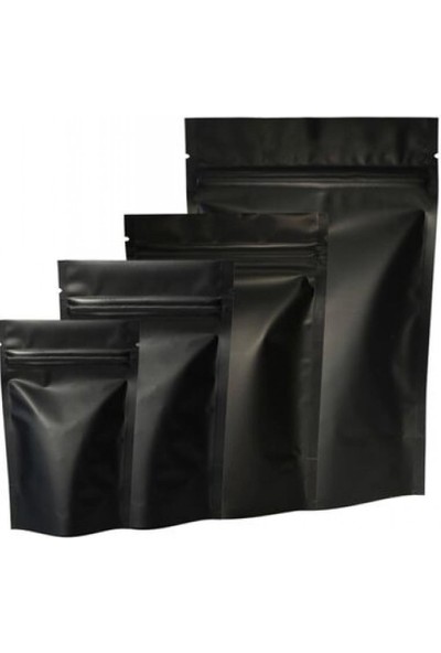 1001 Ambalaj Doypack Kilitli Mat Siyah Renk 20 x 30 cm 10 Adet 1001 Ambalaj Doypack Kilitli Mat Siyah Renk 20 x 30 cm 10 Adet