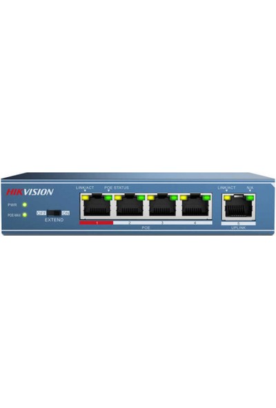 Hıkvısıon DS-3E0105P-E/M 5port 10/100, 5x Poe 38W, Yönetilemez Switch Hıkvısıon DS-3E0105P-E/M 5port 10/100, 5x Poe 38W, Yönetilemez Switch