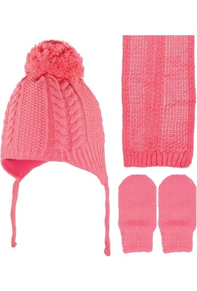 Miniko Kids Kitti 2900-05 0-18 Ay Atkı Bere Eldiven Set Miniko Kids Kitti 2900-05 0-18 Ay Atkı Bere Eldiven Set