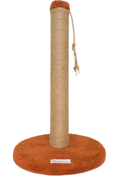 Lena Pet Tırmalama Yuvarlak Taban Kedi Tırmalama Tahtası 52 cm Kiremit