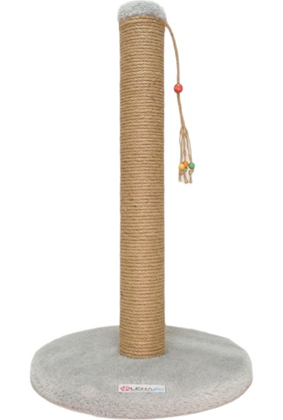 Lena Pet Tırmalama Yuvarlak Taban Kedi Tırmalama Tahtası 52 cm Gri