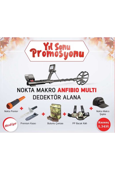 Nokta Makro Yıl Sonu Promosyonu Anfibio Multi Dedektör