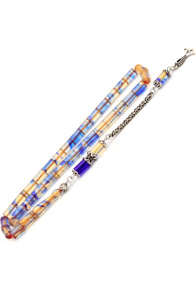 Midyat Nurtaş Gümüş Mavi Hareli Gümüş Püskül Ateş Kehribar Tespih Midyat Nurtaş Gümüş Mavi Hareli Gümüş Püskül Ateş Kehribar Tespih