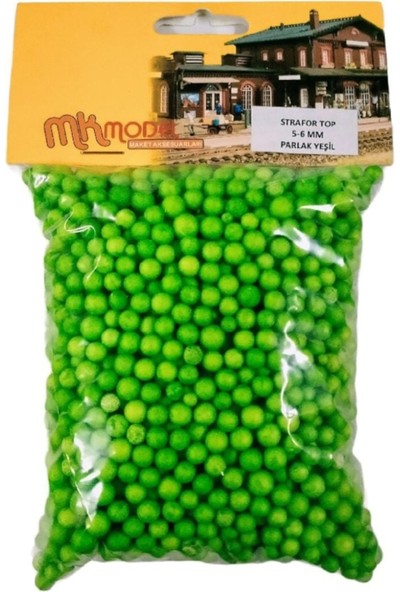 Mk Model 5-6mm Açık Yeşil Strafor Top 4gr
