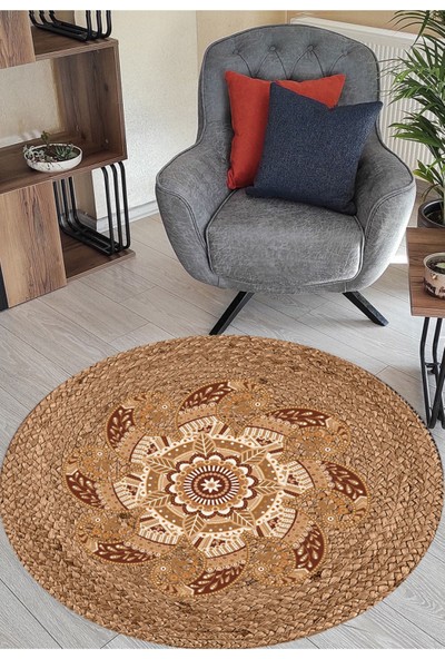 Kuzgunhome Geometrik Desen Jüt Örme Hasır Kilim Halı Kuzgunhome Geometrik Desen Jüt Örme Hasır Kilim Halı