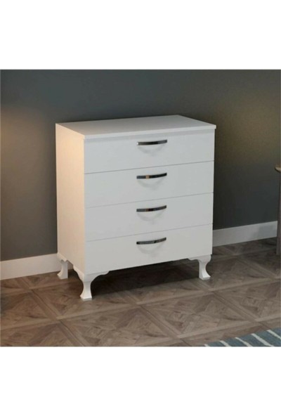 Anadolu Aysima 4 Çekmeceli Şifonyer Elbise Dolabı