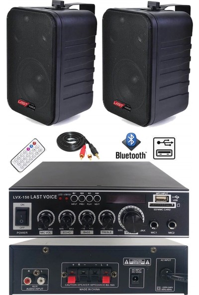 Lastvoice Ekonomi Wall Paket-2B Anfi ve Duvar Hoparlörü Seti (1 ANFİ + 2 HOPARLÖR) Lastvoice Ekonomi Wall Paket-2B Anfi ve Duvar Hoparlörü Seti (1 ANFİ + 2 HOPARLÖR)