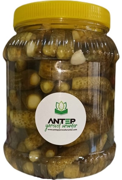 Antep Yöresel Ürünler Ev Yapımı Küçük Kornişon Turşusu 2 Lt