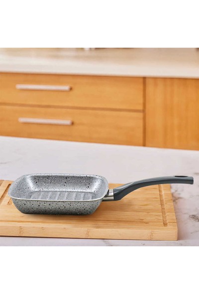 Papilla 18 x 20 cm Granit Mini Gril Tava Gri Papilla 18 x 20 cm Granit Mini Gril Tava Gri