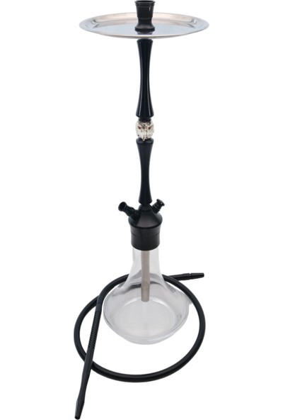 Nargilestore Nargile Takımı Kartal Figürlü Nargile Black Silver Eagle Özel Tasarım Nargile