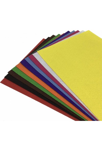 Keçe Karışık Renk 10 Adet - A4 Boyutunda 20X30 Cm.