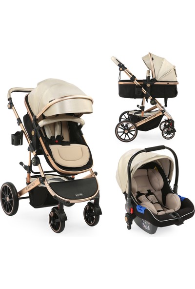 Jo Moyner Delux Gt Line Seyahat Sistem Bebek Arabası 3 In 1 Shiny Gold Deri Jo Moyner Delux Gt Line Seyahat Sistem Bebek Arabası 3 In 1 Shiny Gold Deri