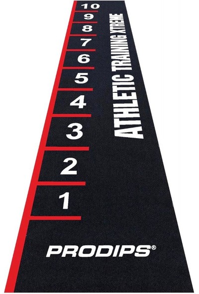 Prodips Crossfit Fitness Antrenman Zemin Platformu Kızak Koşu Pisti Black (Özel Red White Font)