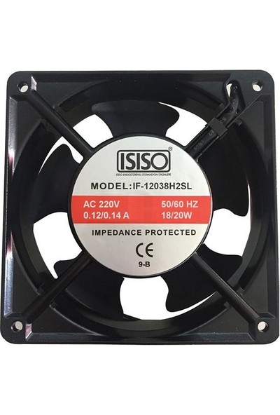 Isiso IF-12038H2SL 220VAC Metal Fan 120X120X38MM