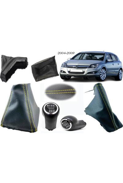Vts Körük Opel Astra H Vites Körüğü + El Freni Körüğü + Vites Topuzu 6 Ileri Delikli Deri Sarı Dikiş Vts Körük Opel Astra H Vites Körüğü + El Freni Körüğü + Vites Topuzu 6 Ileri Delikli Deri Sarı Dikiş