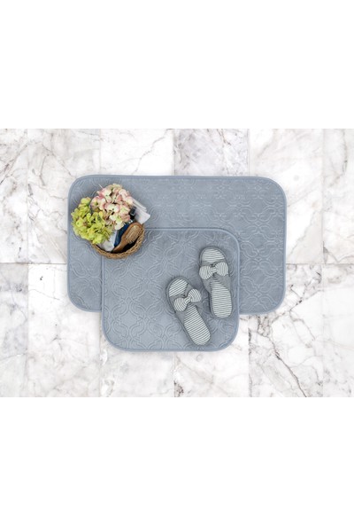 Madame Coco Prunella Banyo Paspası - Açık Mavi Madame Coco Prunella Banyo Paspası - Açık Mavi