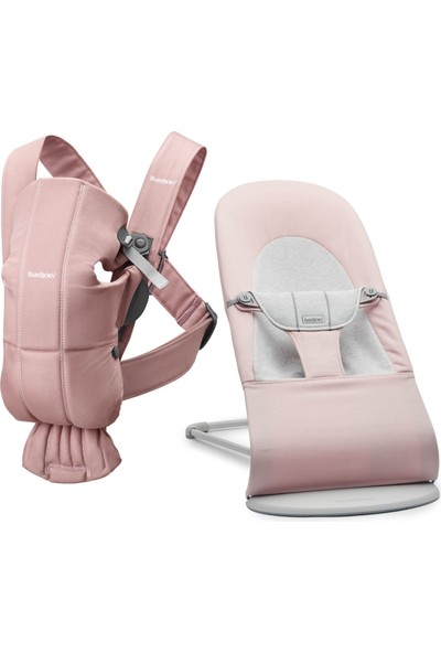 Babybjörn Balance Soft Ana Kucağı & Kanguru Mini 3D Cotton Yenidoğan Seti / Light Pink Babybjörn Balance Soft Ana Kucağı & Kanguru Mini 3D Cotton Yenidoğan Seti / Light Pink
