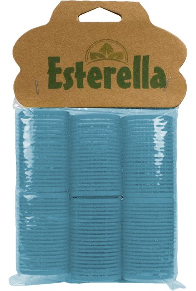 Esterella 8248 Yapışkan Bigudi Büyük 6'lı - Mavi