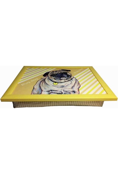 T-Tray Keyif Tepsisi 47 x 37 cm Pug/dog T-Tray Keyif Tepsisi 47 x 37 cm Pug/dog