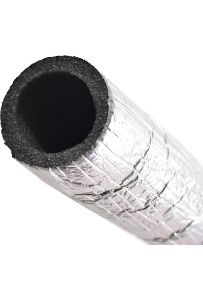 DMZ Arge Alüminyum Folyo Kapldmz Yapı Polietilen Boru Izolasyonu Iç Çap 3/4 Uzunluk 2 mt