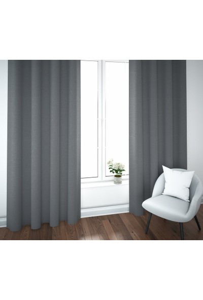 Miabella Home Blackout Güneşlik & Çift Kanat Hazır Fon Perde 2 Adet Çift Kanat