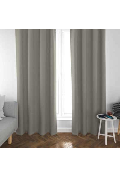 Miabella Home Blackout Güneşlik & Çift Kanat Hazır Fon Perde 2 Adet Çift Kanat