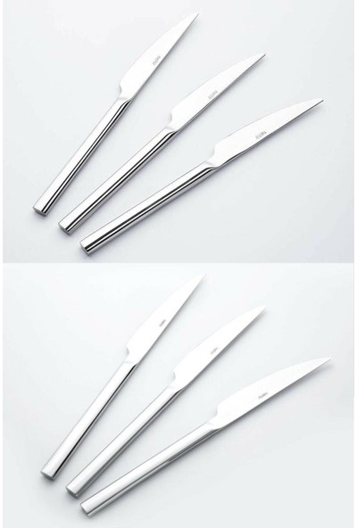 Nehir Dalyan 24 Parça Paslanmaz Çelik Tatlı ve Yemek Bıçak Seti Nehir Dalyan 24 Parça Paslanmaz Çelik Tatlı ve Yemek Bıçak Seti