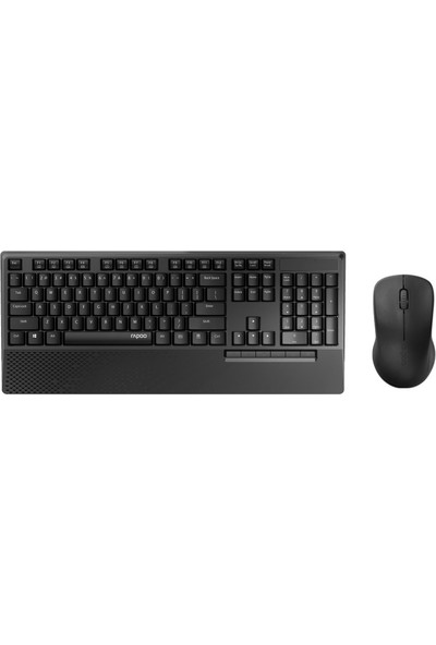 Rapoo X1960 Model Kablosuz Türkçe Klavye ile Optik Mouse Set Siyah Rapoo X1960 Model Kablosuz Türkçe Klavye ile Optik Mouse Set Siyah