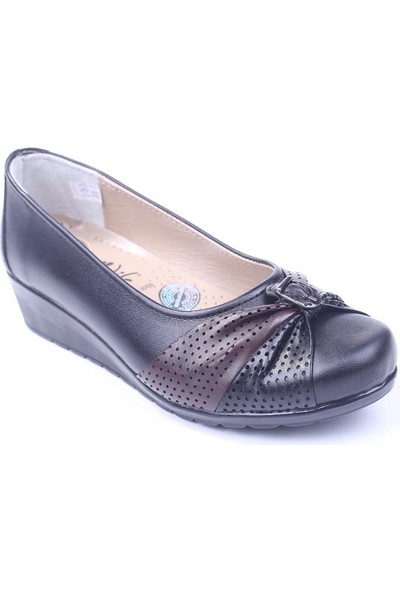 Edik 078 Kadın Siyah Günlük OrtopEdik Anne Ayakkabısı