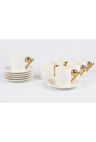 Mikasa Moor Pallo Gold 6'lı Kahve Fincan Seti