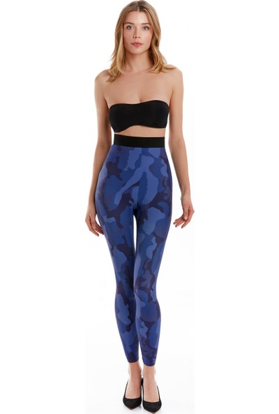 Ten Kamuflaj Korse Tayt / Lacivert / Xs