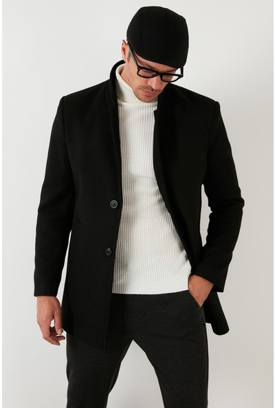 Buratti Slim Fit Pamuklu Kaşe Kaban Erkek Kaban 5840110 Buratti Slim Fit Pamuklu Kaşe Kaban Erkek Kaban 5840110