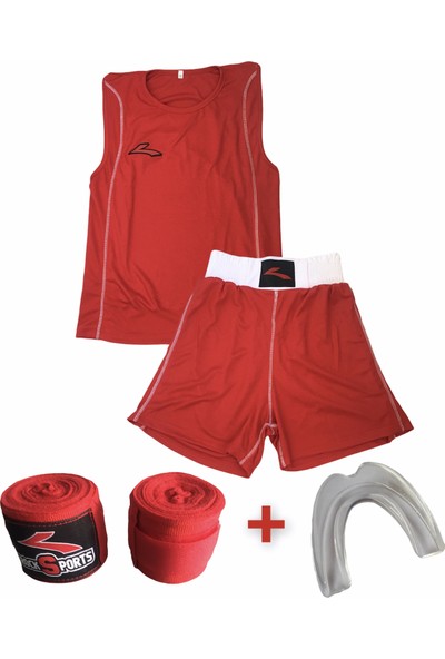 Boks Atlet Şort Takımı + Bandaj + Dişlik