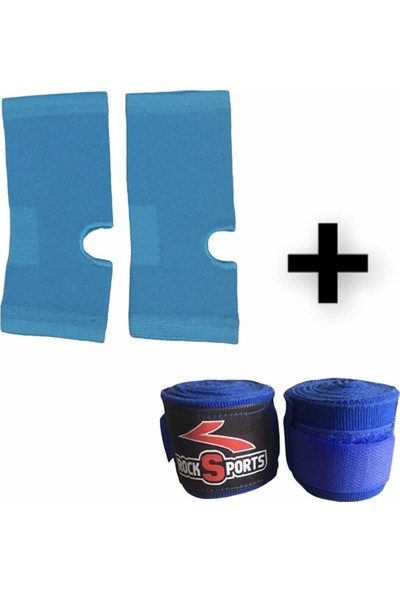 Remege Kickboks Muay Thai Ayak Çorabı Bilek Bandajı ve Boks Kickboks Bandajı Ikili Set
