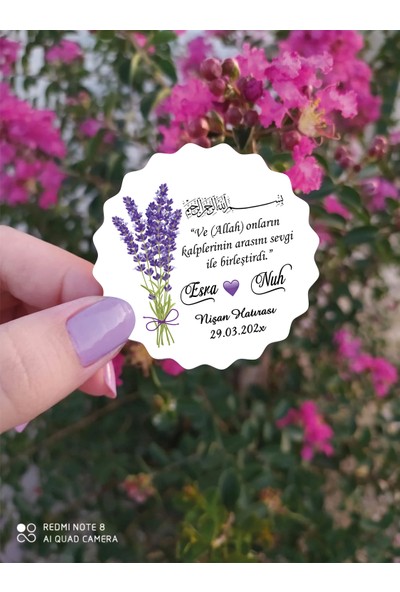 Yaşam Baskı Ahşap Magnet Kişiye Özel Söz - Nişan - Düğün - Kına 25'li