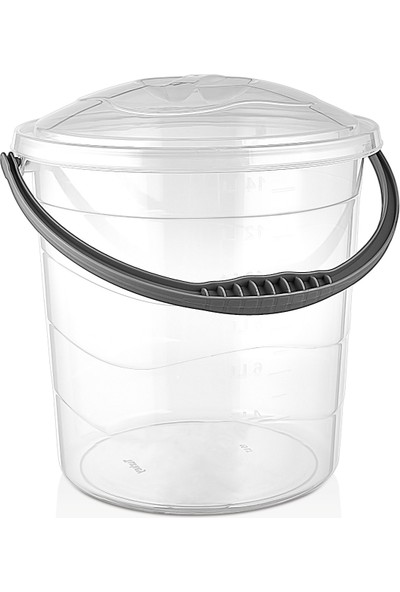 Sev Plastik 4 No Şeffaf Kapaklı Su Kovası 15 Lt