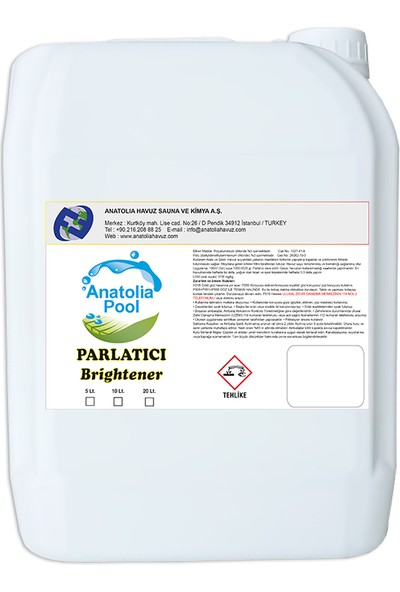 Anatolia Pool Havuz Suyu Parlatıcı / Berraklaştırıcı 5 Lt. (Brightener)